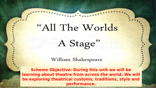 World Theatre Drama Scheme of Work | Teaching Resources