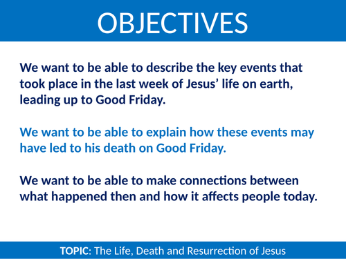 Easter - The Last Week of Jesus' Life (Sunday-Thursday) | Teaching ...