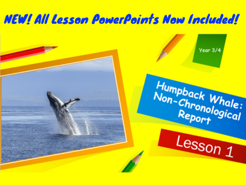 Humpback Whale: Non-Chronological Report Planning for Year 3/4 ...