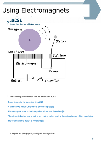 Using Electromagnets (AQA KS3) | Teaching Resources