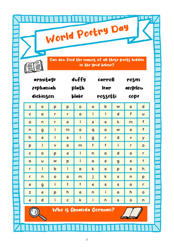 World Poetry Day Puzzle Pack 21st March | Teaching Resources