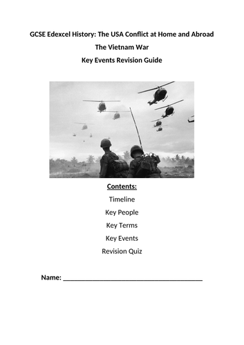 Revision Guide: Vietnam War Key Events | Teaching Resources