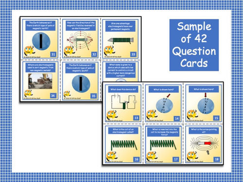 Magnetism - Magnets and Electromagnets 42 Question Board Game for KS3 ...