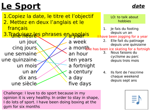 GCSE French - Module 2 - Le Temps de Loisirs | Teaching Resources