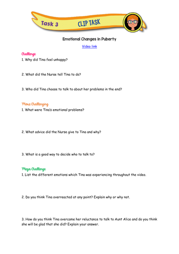 Changing Emotions PSHE | Teaching Resources