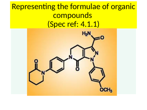 OCR A-level Chemistry - Basic concepts of Organic Chemistry | Teaching ...