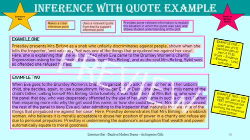 An Inspector Calls PLOT PPT 86 slides | Teaching Resources