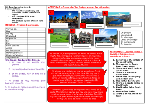 My region/Spanish regions - revision bundle | Teaching Resources