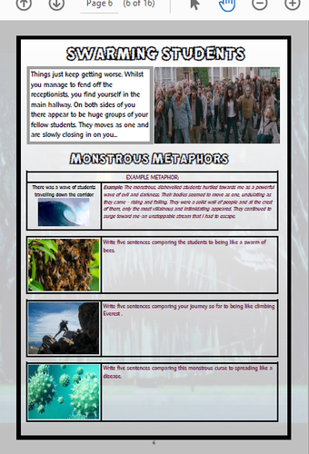 Creative Writing Booklet - Design Your Own Monster Quest - Gothic KS3 ...