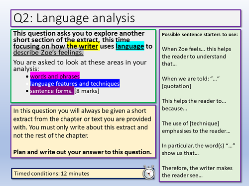 AQA English Language Paper 1 November 2019 | Teaching Resources