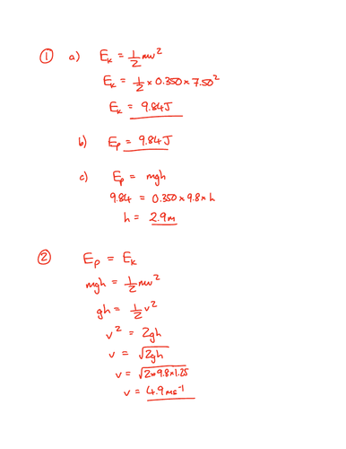 Energy Conservation (Work, Gravitational Potential, Kinetic) | Teaching ...