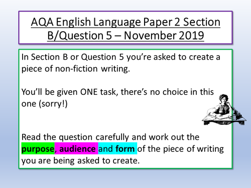 AQA English Language Paper 2 November 2019 | Teaching Resources