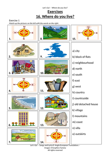 Where do you live | Teaching Resources