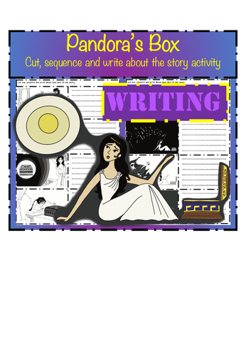 Pandora's Box Greek Myth writing: Cut, sequence & write to retell the ...