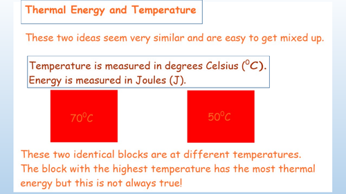Thermal Energy1 | Teaching Resources