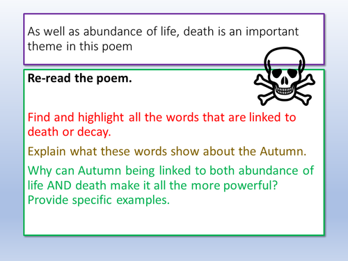 To Autumn John Keats | Teaching Resources