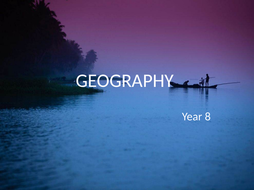 KS3 Year 8 Geography - Population & Energy and Resource Pressures ...