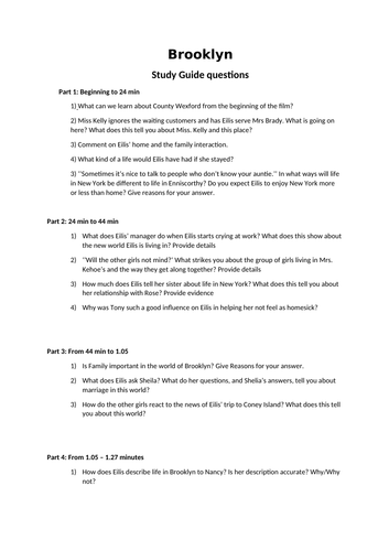 Brooklyn resource pack | Teaching Resources