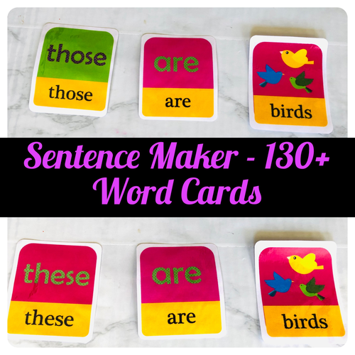 Emergent Reader Game | Visual Sentence Maker | Pack of 130+ Word Cards ...