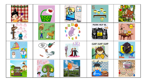 Nursery Rhymes Visual Game EYFS and KS1 Set 4 | Teaching Resources