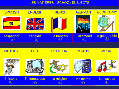 Ultimate french vocab powerpoints | Teaching Resources