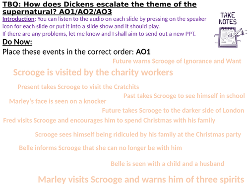 REMOTE LEARNING A Christmas Carol | Teaching Resources