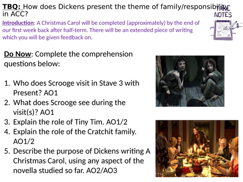 REMOTE LEARNING A Christmas Carol | Teaching Resources