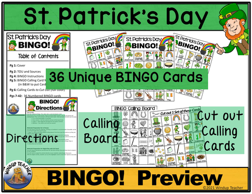 St. Patrick’s Day BINGO | Teaching Resources
