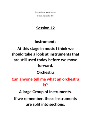 Ks2 Music session 12 Instruments of the Orchestra- Strings | Teaching ...