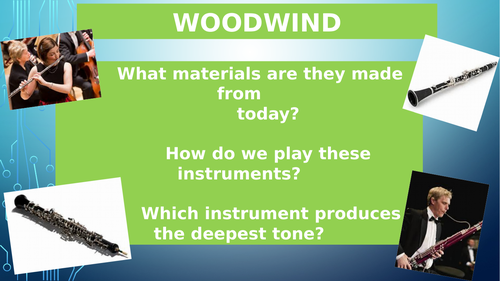 Ks2 Music session 13 Instruments in the orchestra - Woodwind | Teaching ...
