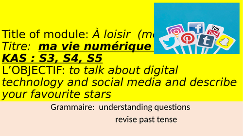 Dynamo 2 Module 3 A loisir | Teaching Resources