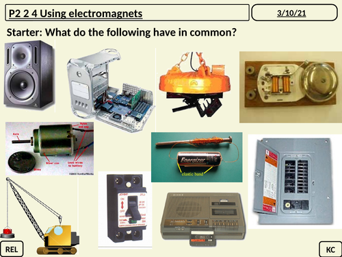 KS3 Physics AQA P2 2 Electromagnets - Magnetism and Electromagnetism ...