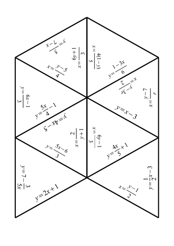 Making x the Subject of the Formula Tarsia Jigsaw Puzzle - Algebra ...