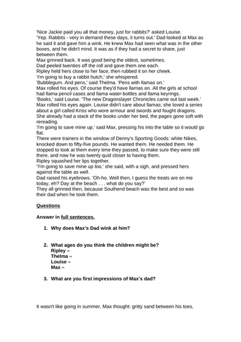 KS3 Reading - Fiction Extracts / Comprehension | Teaching Resources