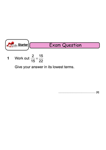 KS4 Maths - Fractions on a Calculator | Teaching Resources