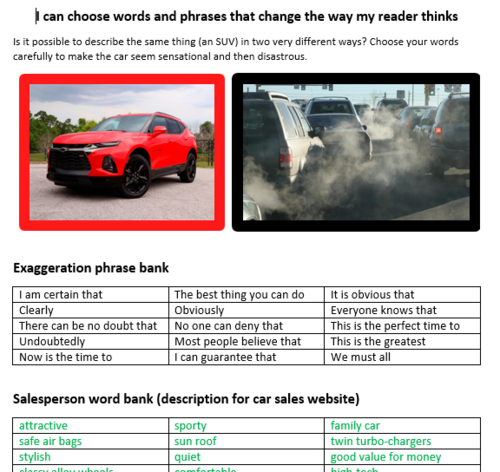 Persuasive writing, climate change | Teaching Resources