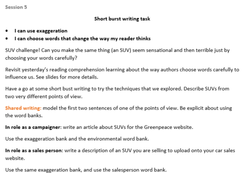 Persuasive writing, climate change | Teaching Resources