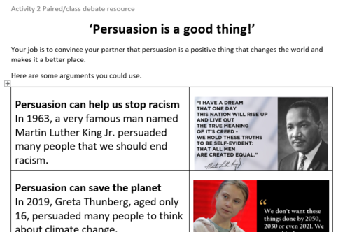 Persuasive writing, climate change | Teaching Resources