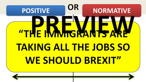 1.1.2 Positive and normative statements - Theme 1 Edexcel A Level ...