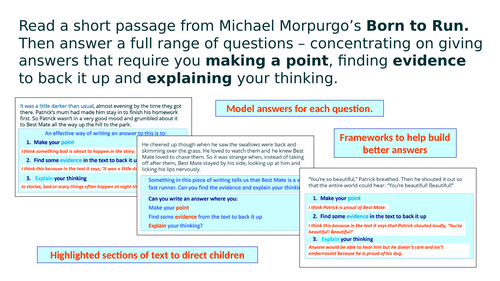 KS2 Guided Reading Lesson 'Born to Run' | Teaching Resources