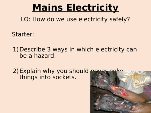 Electricity Lesson 7 - Plugs & Safety (Exploring Science 7J) | Teaching ...