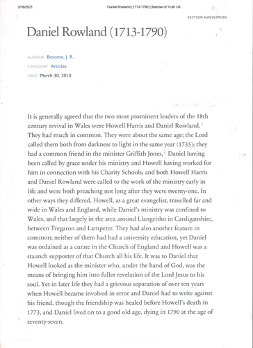 Howell Harris | Teaching Resources