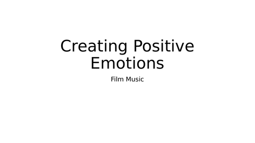 Film Music - How Composers Create Positive Emotions (Advanced ...