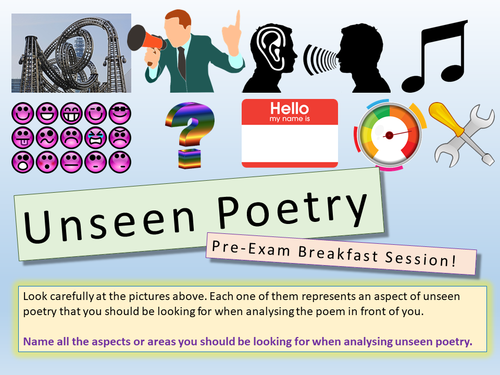 Eduqas Unseen Poetry Exam Prep | Teaching Resources