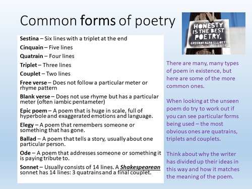 Eduqas Unseen Poetry Exam Prep | Teaching Resources