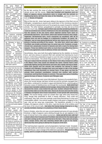 Animal Farm Chapter 4 Fully Annotated | Teaching Resources