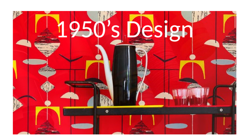 Art & Design - Create Your Own 1950's Design | Teaching Resources
