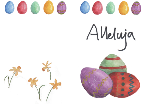 Easter around the world - Cards Colouring in - French Spanish English ...