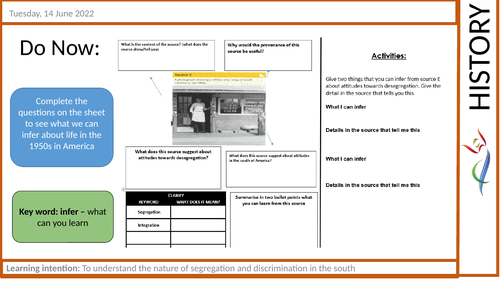 Segregation in the 1950s | Teaching Resources