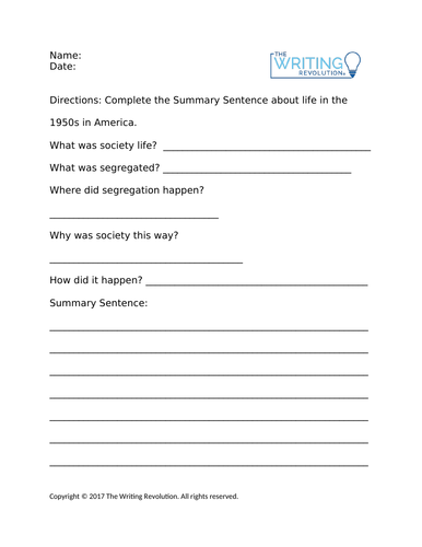 Segregation in the 1950s | Teaching Resources